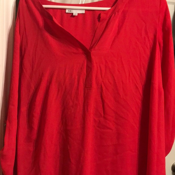 DR2 | Tops | Red Flowing Shirt | Poshmark